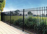 China 8ftx8ft Steel Picket Fence Tubular Galvanized Lightweight Security for sale