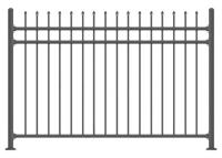 China 1.8m Height Residential Metal Picket Fence ISO9001 for sale