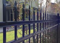 China 1.8m Height Residential Metal Picket Fence ISO9001 for sale