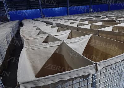 China 0.61m×0.61m×1.22m Mil2 Military Hesco Barriers for sale