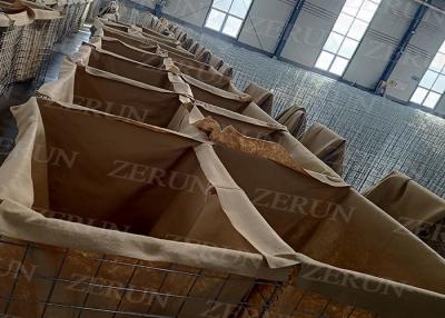 China Mil1.9 Military Sand Barrier 2.74m Height 1.06m Width 3.3m Length 3 Cells for sale