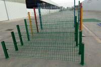 China V Bends Football Field Pvc Coated Metal Fence Euro Panel 2.03m Height for sale