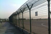 China 50*100mm Metal Mesh Fences 2.0m High Square Y Post Bent Curve for sale