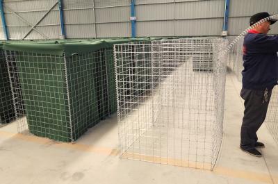 China Galfan Army Using 4.5mm Military Barrier Welded Gabion for sale