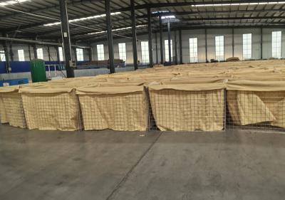 China 4.5mm Beige Geotextile Hesco Bastion Barrier For Army And Coast Guard for sale