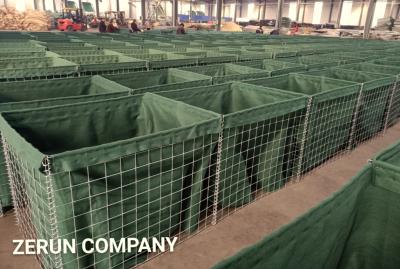 China Oil Basin 5.0mm Military Barrier Beige Geotextile Retaining Wall for sale