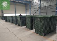 China Time Saving Green Lined Military Defensive Barrier With UV Proof Geotextile Gabion Box for sale