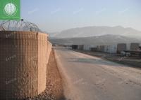 China Perimeter Security Military Barrier Welded Gabion Lined With Pet Bags for sale