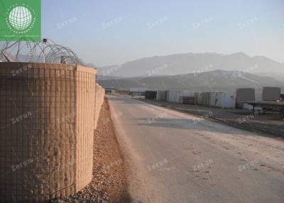 China Perimeter Security Military Barrier Welded Gabion Lined With Pet Bags for sale