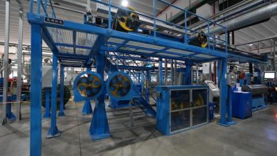 China Silicone Wire Extrusion Line with 80m/min Speed and 100kg/h Capacity for Silicone Rubber Insulation for sale