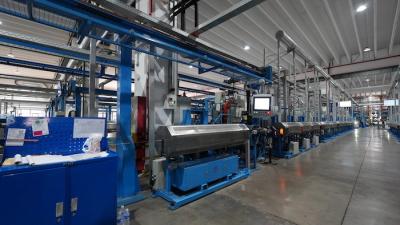 China 400kg/h 80m/min Silicone Wire Extrusion Line with 8-26mm Inlet for High-Temperature Cable Production for sale