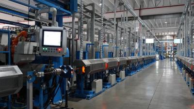 China 50rpm Screw Speed Silicone Wire Extrusion Line with 100kg/H Extrusion Volume for 0.35-10mm2 Conductor Specification for sale
