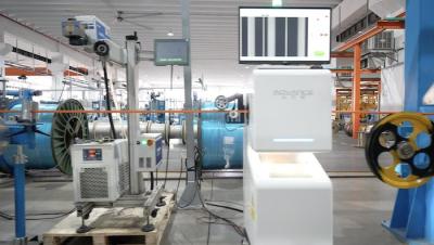 China 16-120mm2 Silicone Rubber Wire Extrusion Line with 80m/min Speed for High-Temperature Cable Production for sale