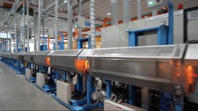 China Silicone Wire Extrusion Line with 80m/min Speed 400kg/h Capacity for Silicone Rubber Insulation for sale