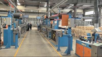 China Photovoltaic Wire String Extrusion One-Step Production Line 250m/min for PV Cable Insulation Sheath for sale