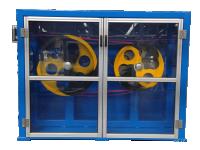 China Double Wheel Capstan Cable Puller 400-800mm Wheel Diameter 150-1000m/min Speed for sale