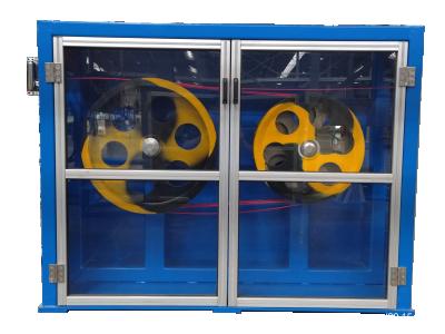 China Double Wheel Capstan Cable Puller 400-800mm Wheel Diameter 150-1000m/min Speed for sale