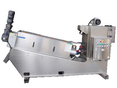 China Stainless Steel Fully Automated Volute Screw Press For Sludge Dewatering Quiet Design for sale