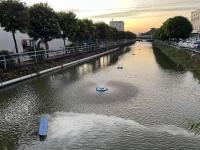 China Solar Water Aeration Equipment Fountain Aerator Floating Design for Water Purification for sale