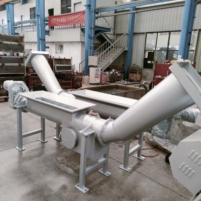 China Fully Enclosed Spiral Press Solid Liquid Separation Equipment For Slag Dewatering for sale