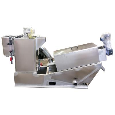 China Industrial Wastewater Volute Sludge Dewatering Machine Cloth Free Self Cleaning Design for sale