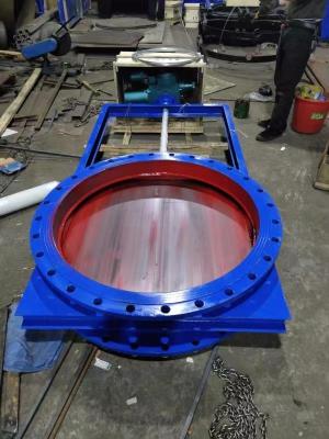 China Full Bore Straight Through Blade Edge Cutting Knife Gate Valve for Mining and Slag Discharge for sale