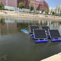 China Solar Powered Flow-Push Aerator with IoT and AI Technology for Corrosion Resistant Water Aeration for sale
