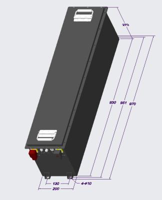 China High Efficiency 48V 230Ah Li Ion Golf Cart Battery Space Saving Design for sale