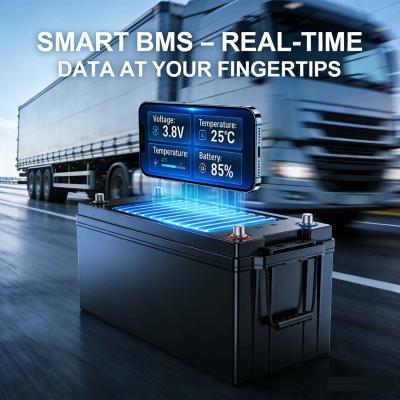 China 48V 100Ah/150Ah Smart Truck Start-Stop Lithium Battery – Real-Time Monitoring via APP, Full Control at Your Fingertips for sale