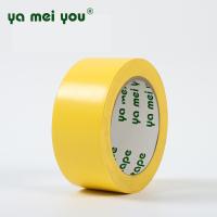 China Abrasion Resistant Color PVC Floor Marking Tape Hazard Identification Lane Safety Warning for sale