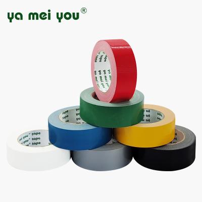 China Single Sided Cloth Backed Duct Tape Hot Melt Industrial Use Stage Floor Tape for sale