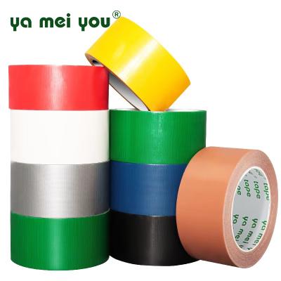 China Strong Bonding Fabric Duct Tape Single Sided Hand Tear High Tack Waterproof Repair for sale