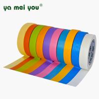China Single Sided Colored Paper Masking Tape Rubber Adhesive Car Beauty Painting Decor for sale