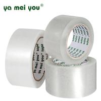 China Acrylic Adhesive Transparent Tape Crystal Clear Packing Tape High Tack For Box Sealing for sale
