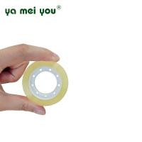 China Easy Tear BOPP Stationery Tape Crystal Clear Residue Free Office Adhesive Tape 50micros for sale
