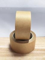China Strong Kraft Packing Tape Natural Brown Paper Tape For Boxes Parcels And Shipping for sale