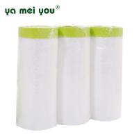 China PE Material Green Washi Masking Film For Paintwork And Renovation Masking for sale