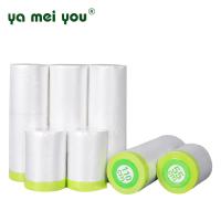 China Dust Proof PE Green Paint Decoration Protection Film For Cars Furniture 10m-100m for sale