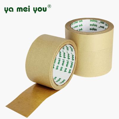 China Smooth Eco Friendly Paper Tape Strongly Adhesive Kraft Paper Packaging Tape OEM for sale