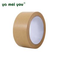 China Smooth Eco Friendly Paper Tape Strongly Adhesive Kraft Paper Packaging Tape OEM for sale