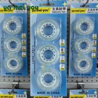 China Ultra Transparent BOPP Stationery Tape Blister Pack For Document Sealing for sale