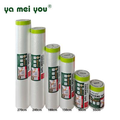 China 55cm PE Protective Masking Film For Painting Dustproof Waterproof Disposable Plastic Film for sale