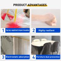 China Dust proof film covering film paint protection film decoration for household use for sale