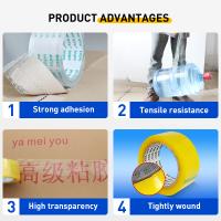 China Clear BOPP Packing Tape Custom Size Logo Printing For Home Office Packing for sale
