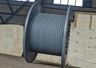 China Q355B Material Lebus Grooved Cable Drum For 15Ton Hydraulic Pulling Winch for sale