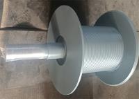 China Steel Cable Multi Layer Winding Grooved Drum For Electric Power Towing Winch for sale