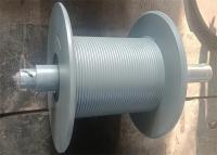 China Q355D Cable Winch Drum, Customizable Lebus Groove Wire Rope Reel for sale