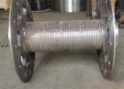 China 200m Wire Rope Cable Winch Drum With Lebus Sleeves For Rig Drawworks for sale
