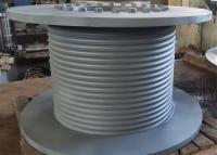 China Tower Crane Winch Drum With Lebus Grooved For Spooling Wire Rope for sale