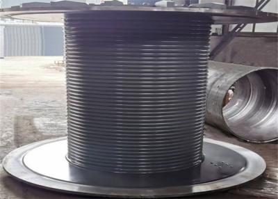 China Non Standard Customization Tower Crane Lifting Rope Winch Drum With Lebus Grooves for sale